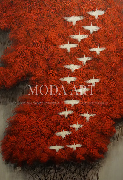 Flight Path Red | Moda Art
